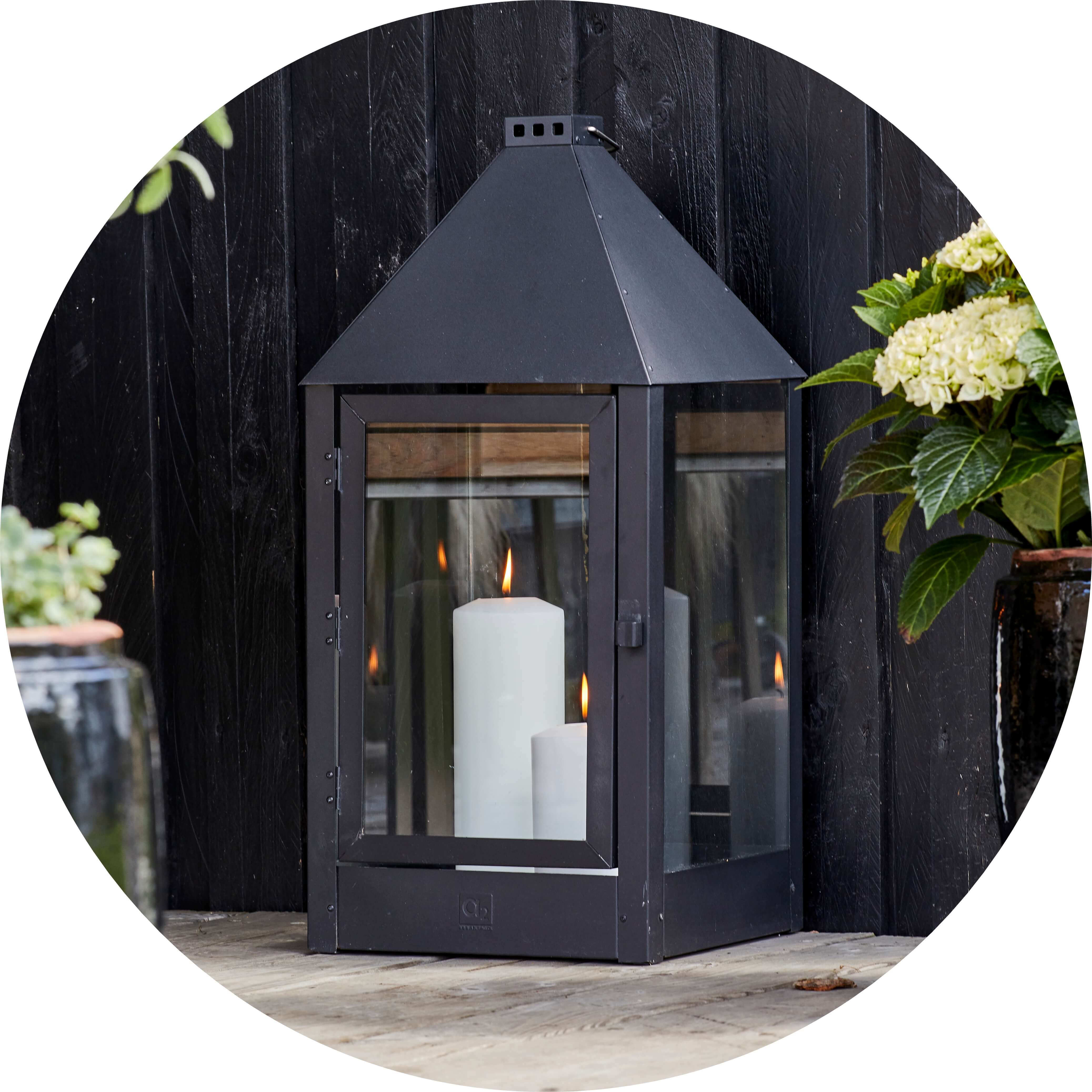 Sorte lanterner - InGarden ApS